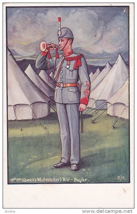 13th M (Queen's Westminster) R.V. - Buglar, 10-20s | Topics - Militaria ...