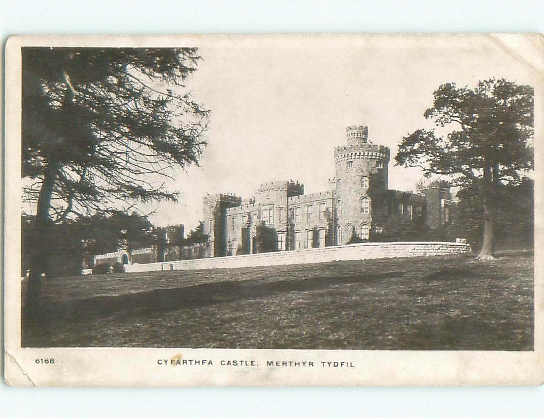 old rppc CYFARTHFA CASTLE Park - Parc - Merthyr Tydfil - Wales UK i2597 ...