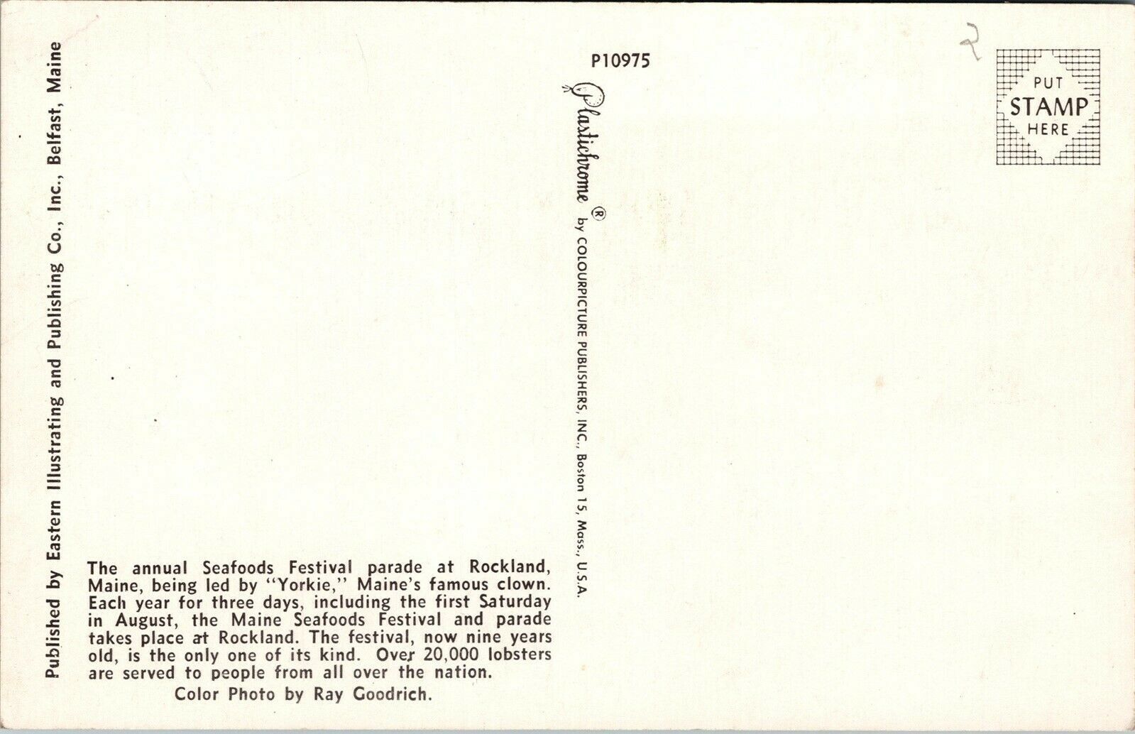 Vtg Rockland Maine ME Seafood Festival Parade Yorkie the Clown 2 1960s ...