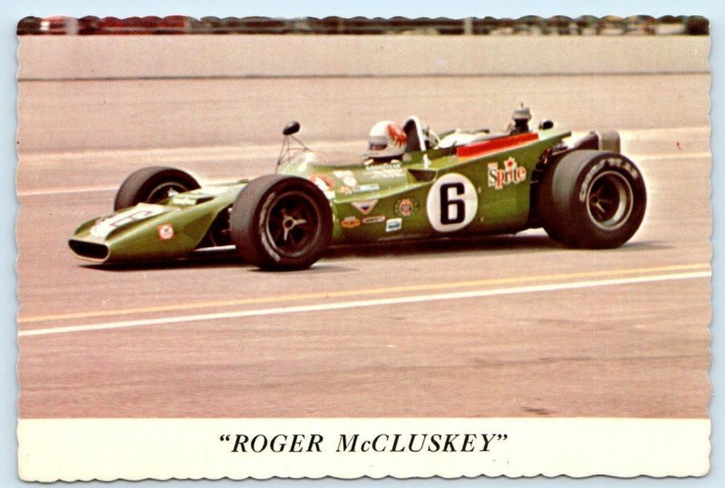 ROGER McCLUSKEY ~ Race Car Sprite Turbo Ford INDIANAPOLIS 500 ~ 4"x6 ...