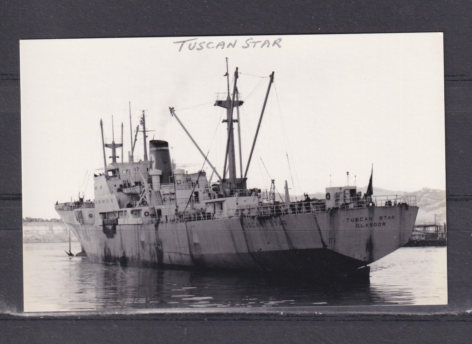 Ship " Tuscan Star ", Blue Star Line, 1972 Reprint | Other / Unsorted ...