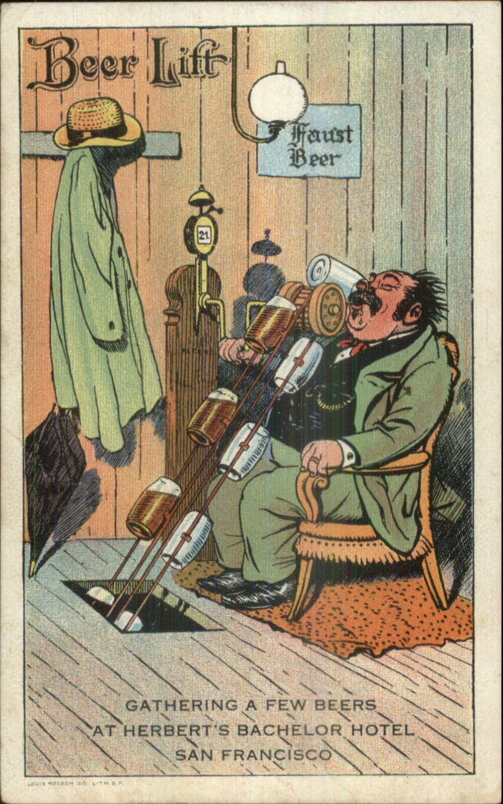 Automatic Faust Beer Feeder Comic Herbert's Bachelor Hotel San ...