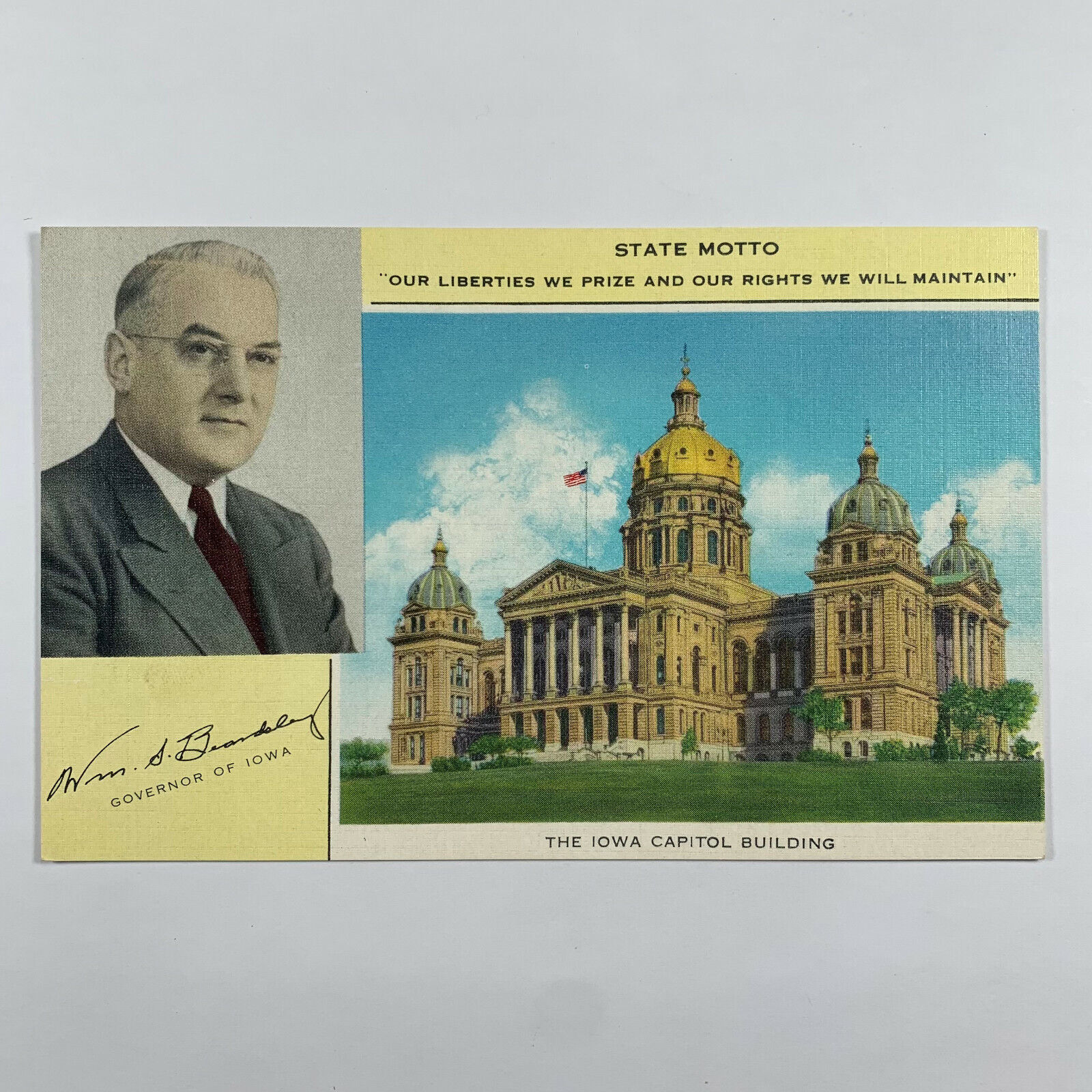Postcard Iowa Des Moines IA State Capitol Beardsley 1940s Linen ...