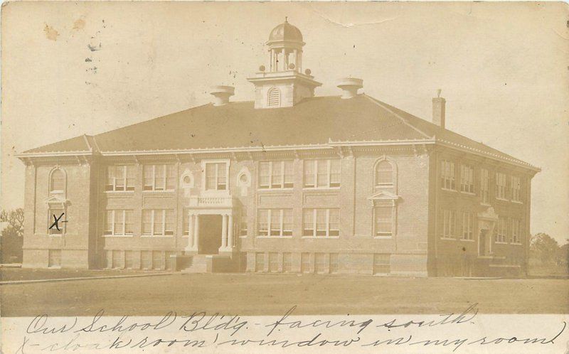 1911 Ramona Oklahoma School House Washington County RPPC real photo 370 ...