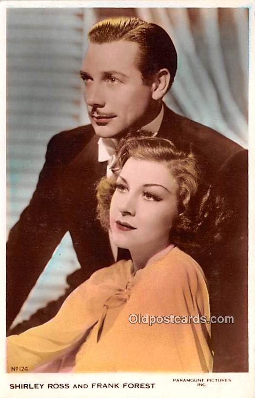 Shirley Ross & Frank Forest Movie Star Actor Actress Film Star Unused ...