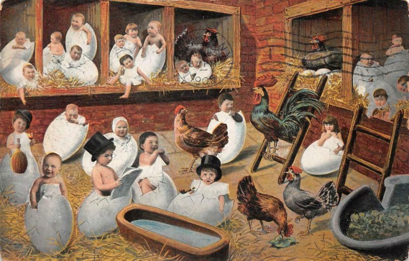 Baby EGG Poultry Fantasy Easter 2c Lettter Rate Vermont - New York ...