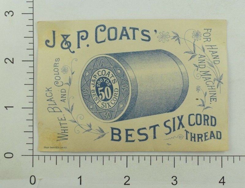 1880's-90's J & P Coats Thread Adorable Child Night Hat P94 | Ephemera ...