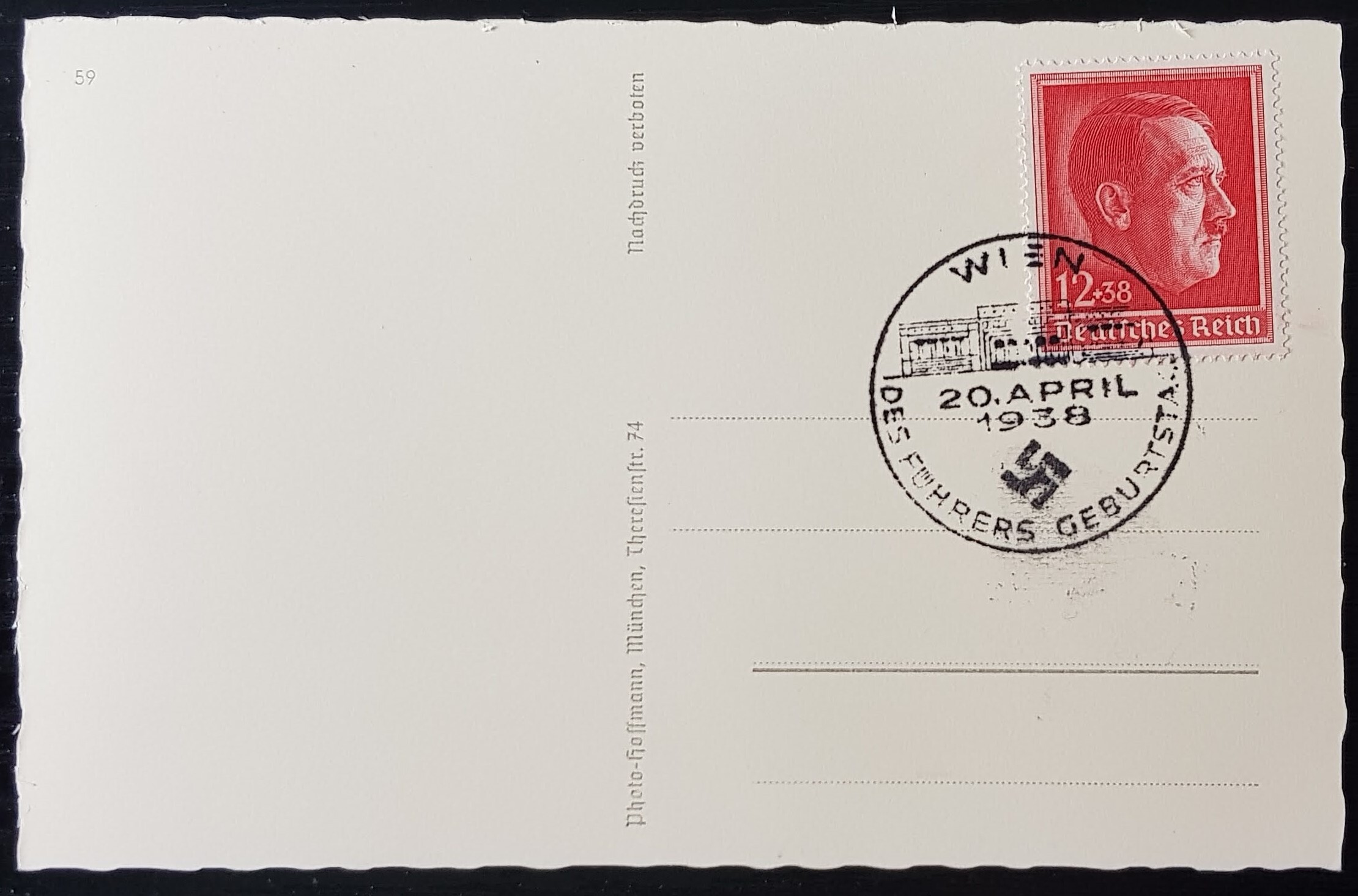 Germany Third Reich Original Nazi Postcard Fuhrer Adolf Hitler | Topics ...