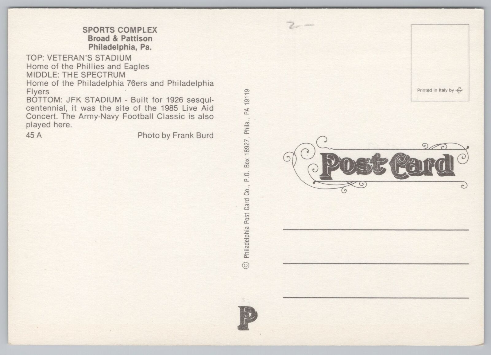 Sports~Philadelphia PA~Aerial~Sports Complex~3 Stadiums~Continental ...