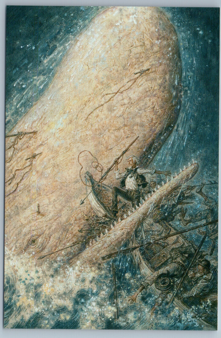 Tattoo cannibal MOBY -DICK Queequeg Harpooneer SET of 6 Russian Modern ...