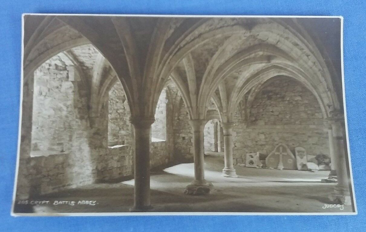 Vintage Judges Postcard Crypt Battle Abbey A1C | Europe - United ...