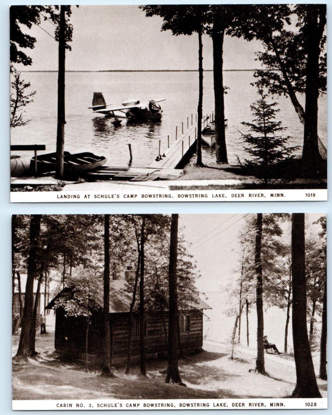DEER RIVER, MN ~ Bowstring Lake SCHULE'S CAMP BOWSTRING Seaplane 1960s ...