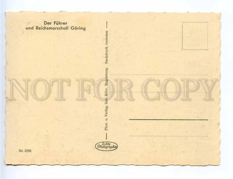 221942 GERMANY WWII Hitler and Goering Old Rohr photo postcard | Topics ...