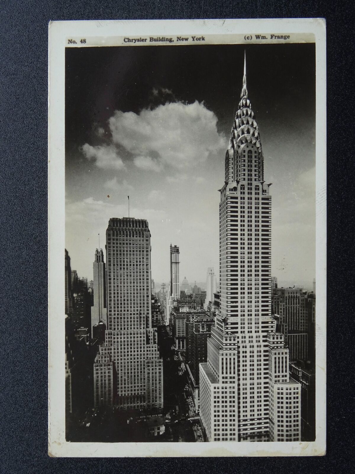 USA America NEW YORK SKYLINE & THE CHRYSLER BUILDING c1930s RP Postcard ...