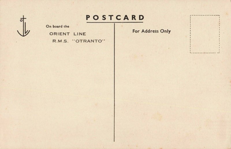 Orient Line R.M.S. Otranto Ship 'OTRANTO' Vintage Postcard - Early 20th ...