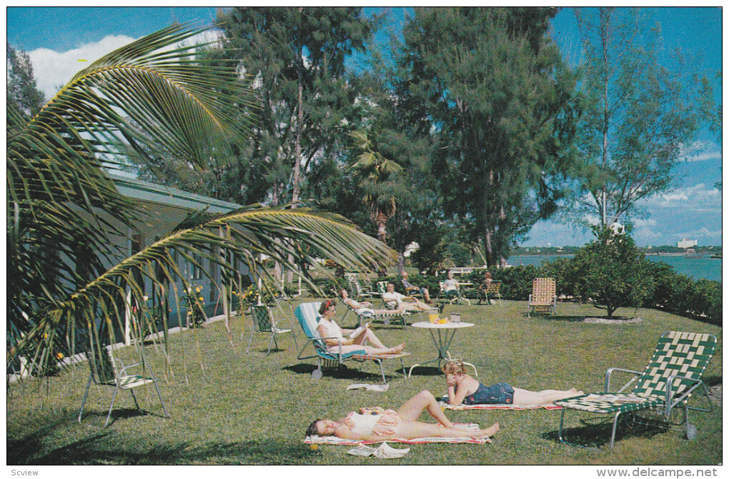 Sunbathing on Ann Esther Apartments, CLEARWATER BEACH, Florida, 40-60's ...