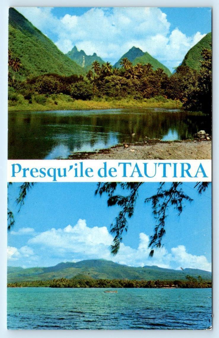 TAUTIRA, TAHITI ~ View Presqu'ile de TAUTIRA ca 1960s Postcard ...