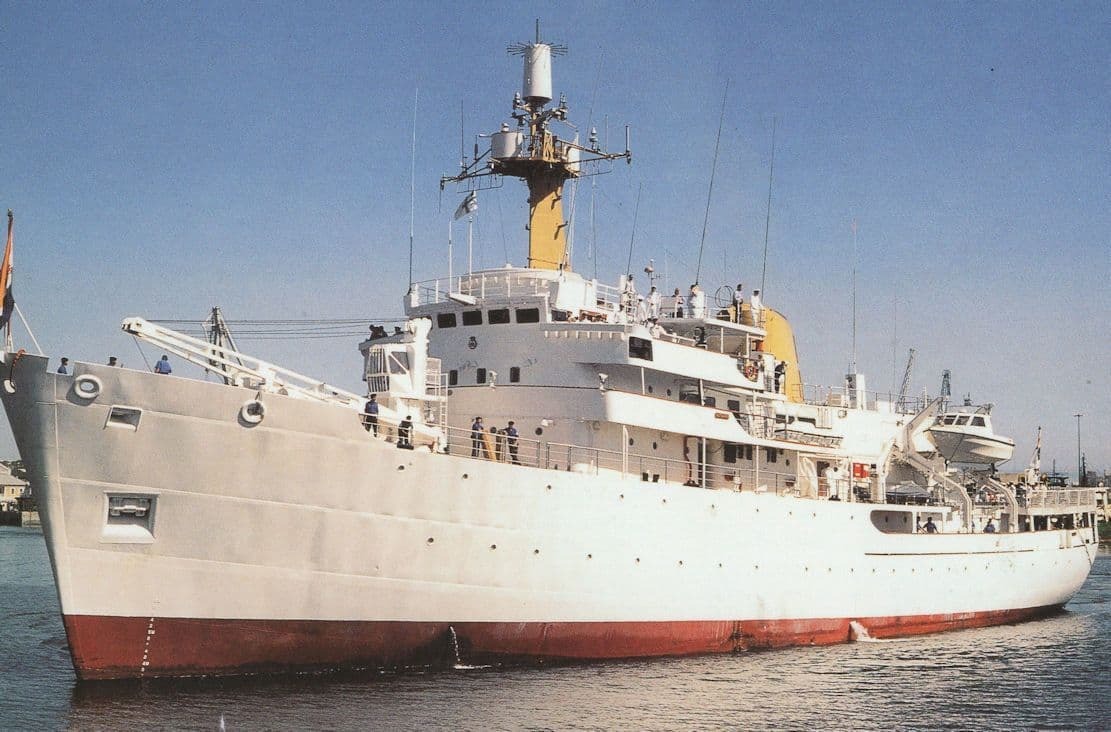 SAS Protea South African Military Navy Ship Cape Town Postcard | Topics ...