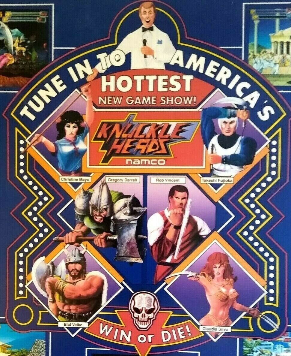 Knuckle Heads Arcade Game FLYER Video Game Original Art Sheet 1993 ...