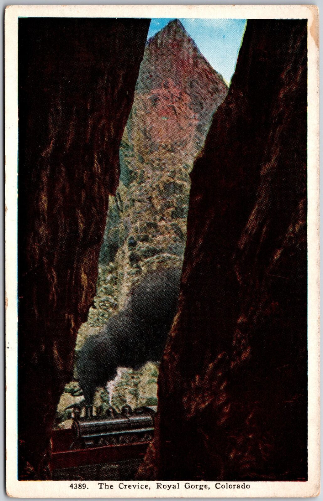 The Crevice Royal Gorge Colorado CO Rugged Granite Walls Chasm Postcard ...