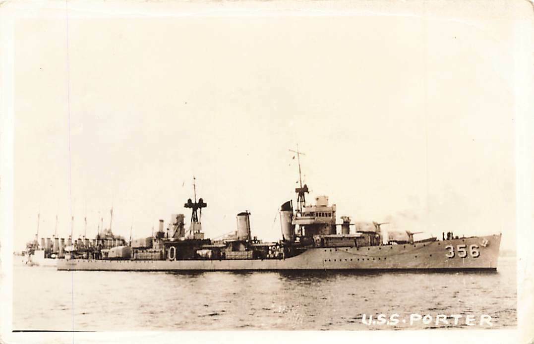 RPPC VTG USS Porter DD 356 Destroyer Lost Battle Santa Cruz Islands Real Photo | Other ...