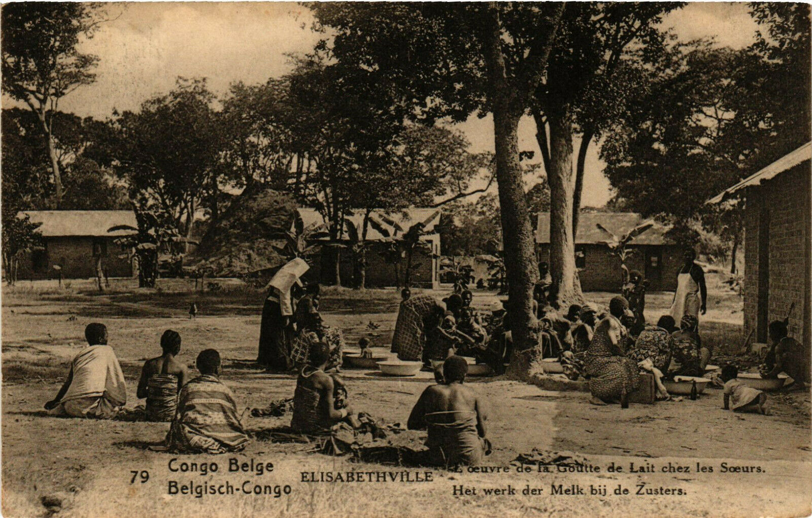 PC CPA Belgian Congo, Elisabethville, L'oeuvre DE LA Goutte, Postcard ...