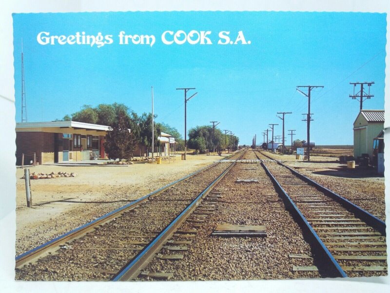The Railway Station Cook South Australia Vintage Postcard | Australia ...