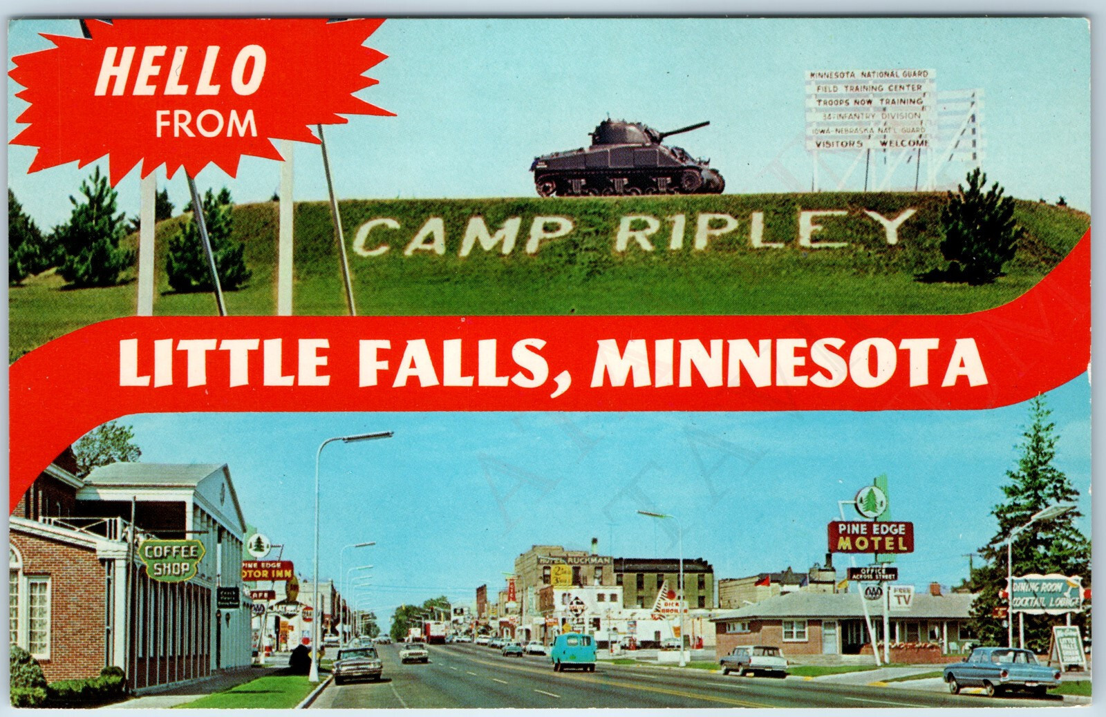 c1960s Little Falls Lindberg Park Camp Ripley Training National Guard ...