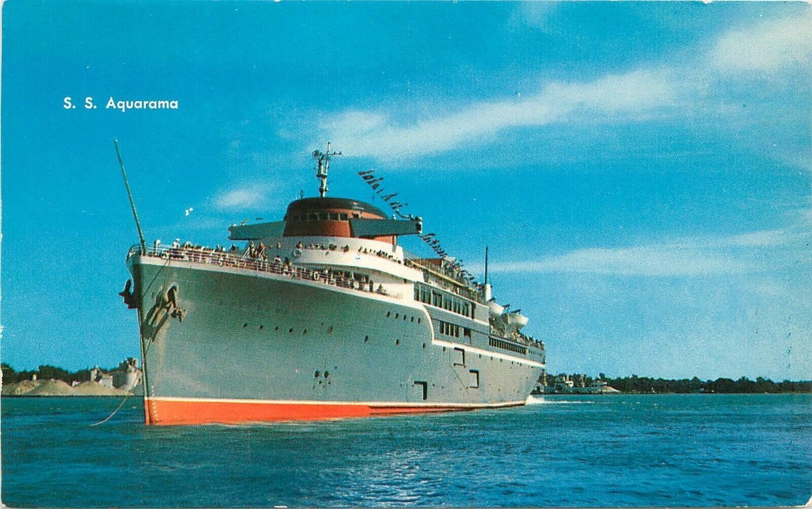 Postcard 1950s Great lakes Ship Detroit Colorpicture Hiawatha 23-157 ...