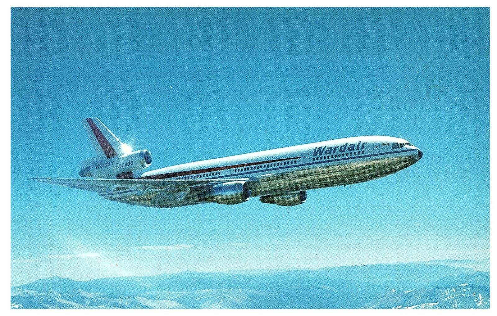 Wardair Canada McDonnell Douglas DC 10 30 Airplane Postcard | Canada ...
