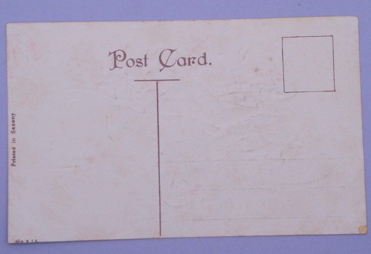 Vintage New Year Postcard - Clock Animated Fantasy Smiles Kid Rides ...