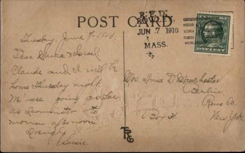 RR Train Greeting - Rowley MA RFD 1910 Jun 7th Cancel Postcard | United ...
