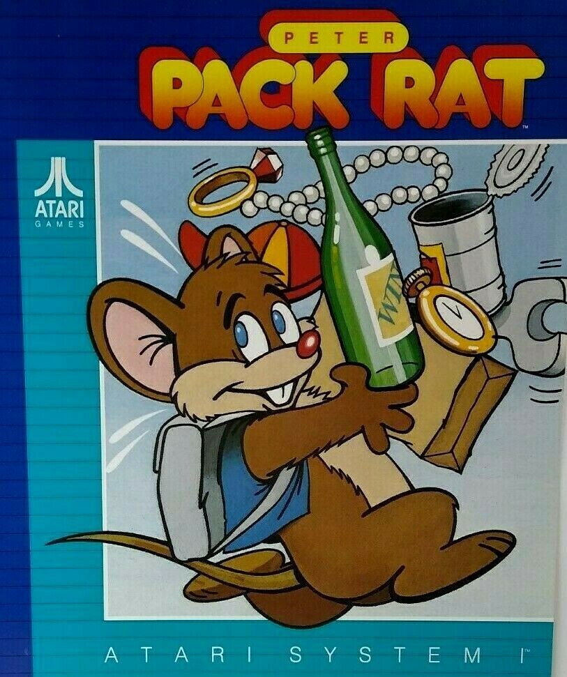 Peter Pack Rat Arcade Flyer Original Vintage 1985 Atari Video Game Art ...