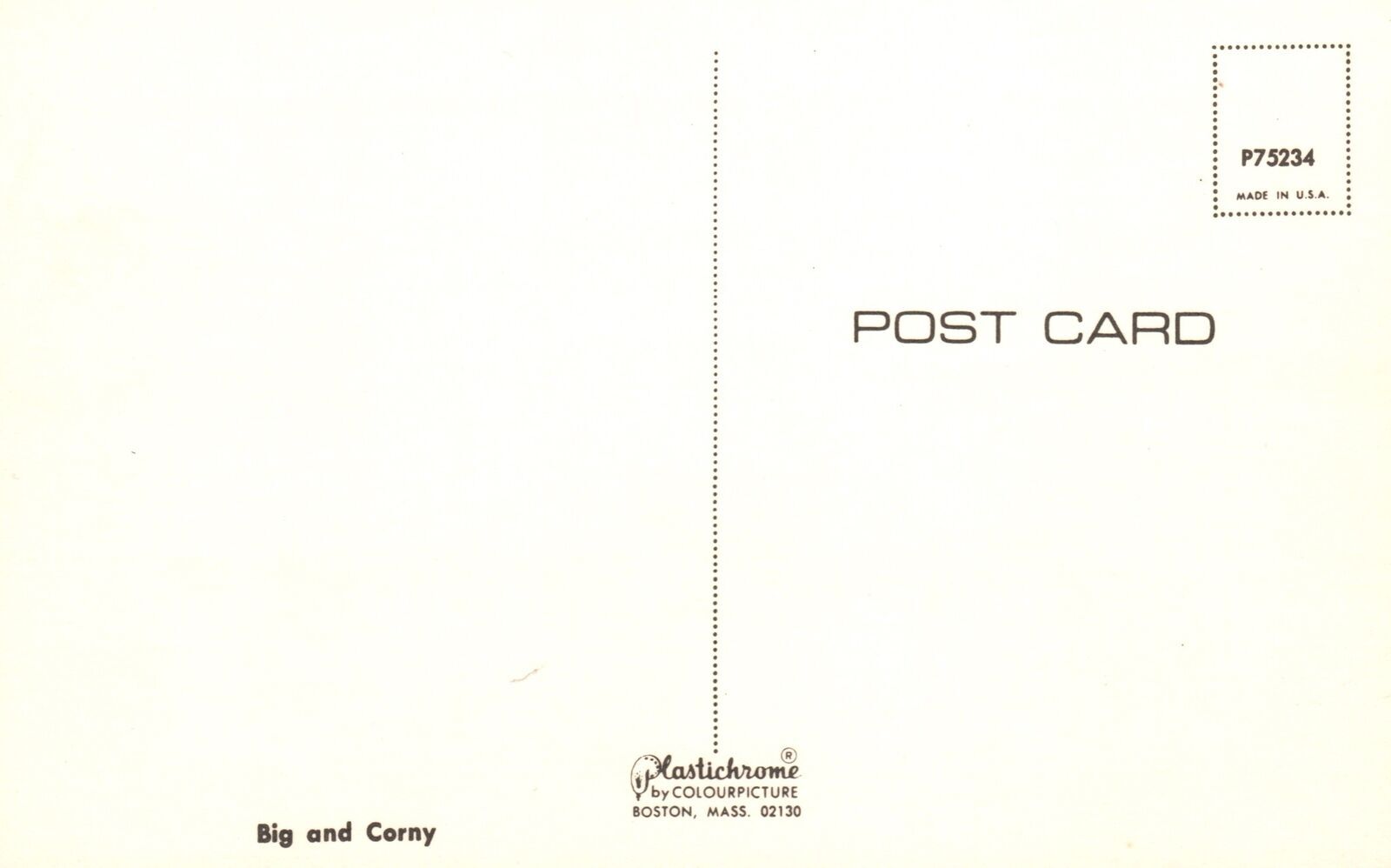 Vintage Postcard Big and Corny Corn Farming Corn Farm Plowing the Field ...