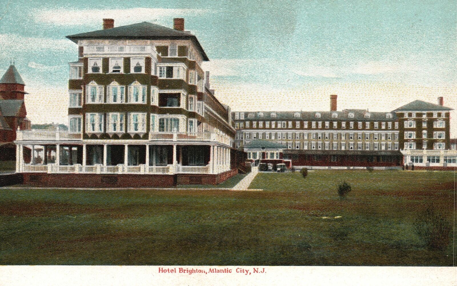 Vintage Postcard 1900's Hotel Brighton Vacation Luxury Hotel Atlantic ...