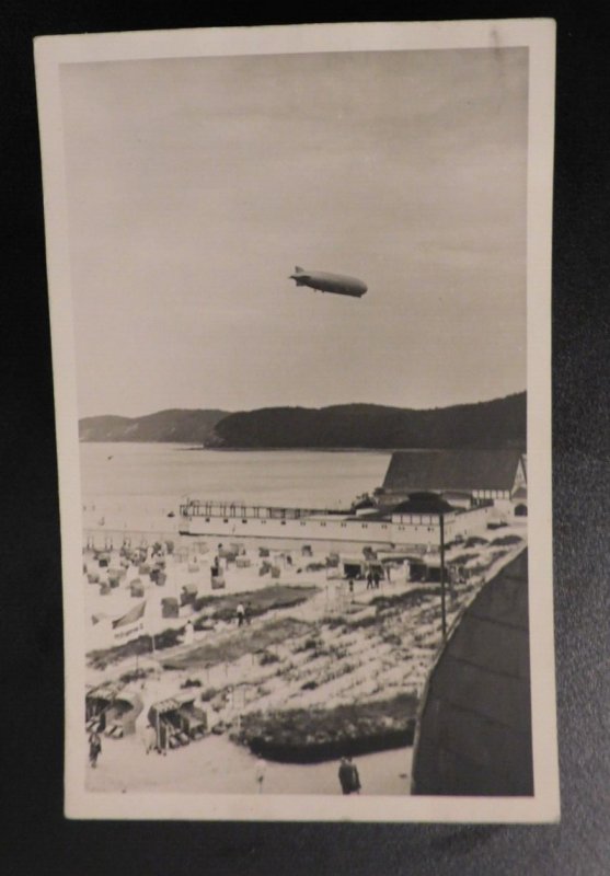 1932 Cover German Airship Zeppelin over Town Beach Hills | Europe ...