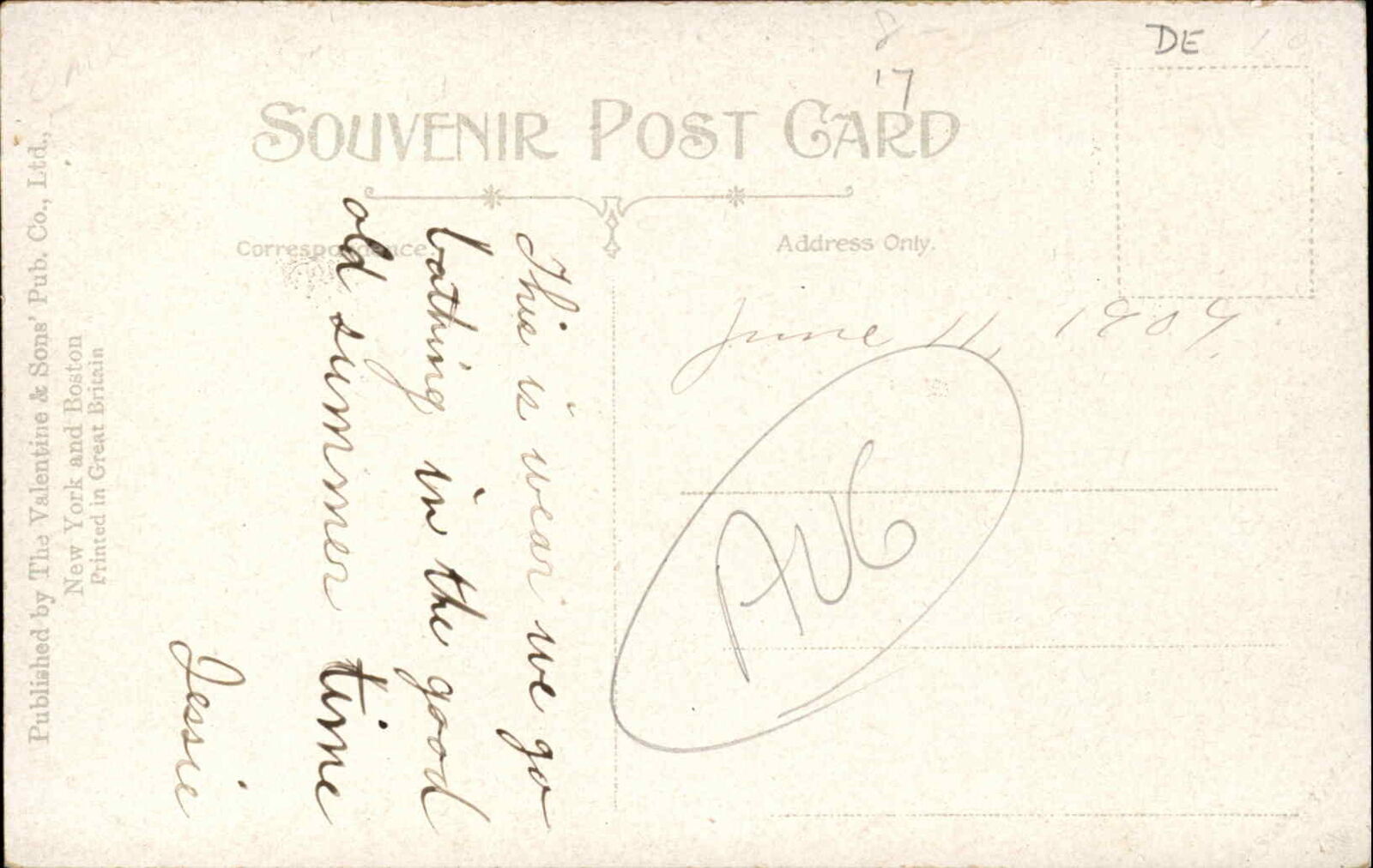 Fall River Massachusetts MA Little Girls Children Sandy Beach c1910 ...