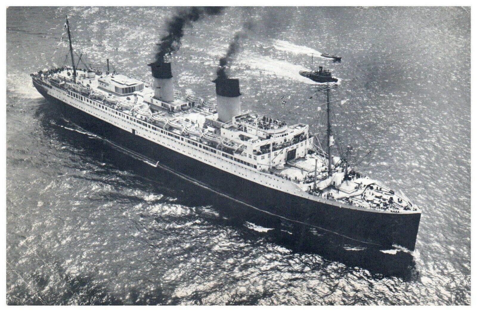 1960's S.S.lle de France Ocean Liner French Line PC2087 | Topics ...