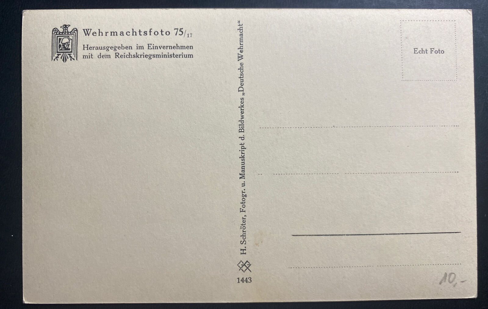 Mint Real Picture Postcard Germany WW2 Wehrmacht Serie Panzer On The ...