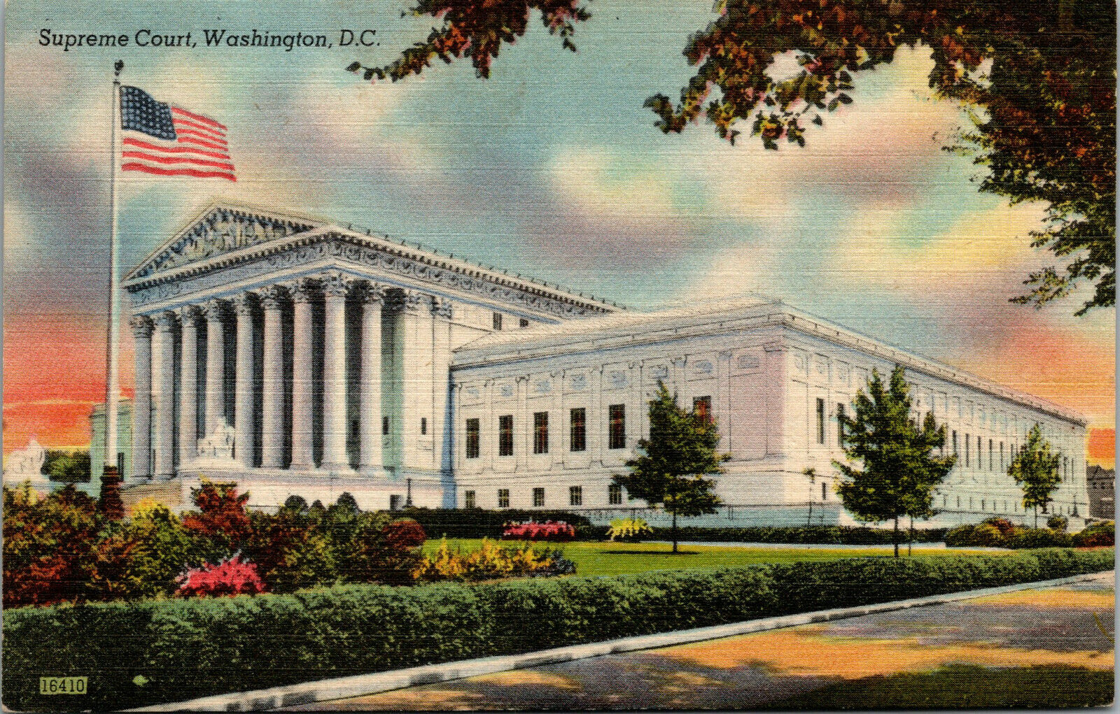Vtg 1940s Supreme Court Building Washington DC Unused Linen Postcard ...