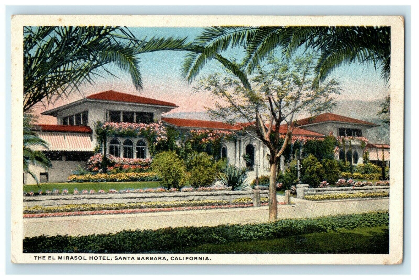 c1920's The El Mirasol Hotel Santa Barbara California CA Vintage ...