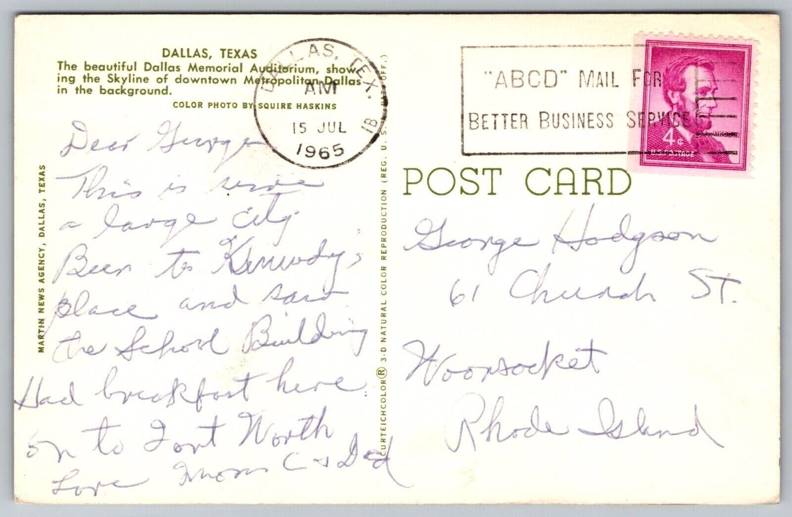 Dallas Texas Memorial Auditorium Aerial View Skyline Metropolitan VNG ...