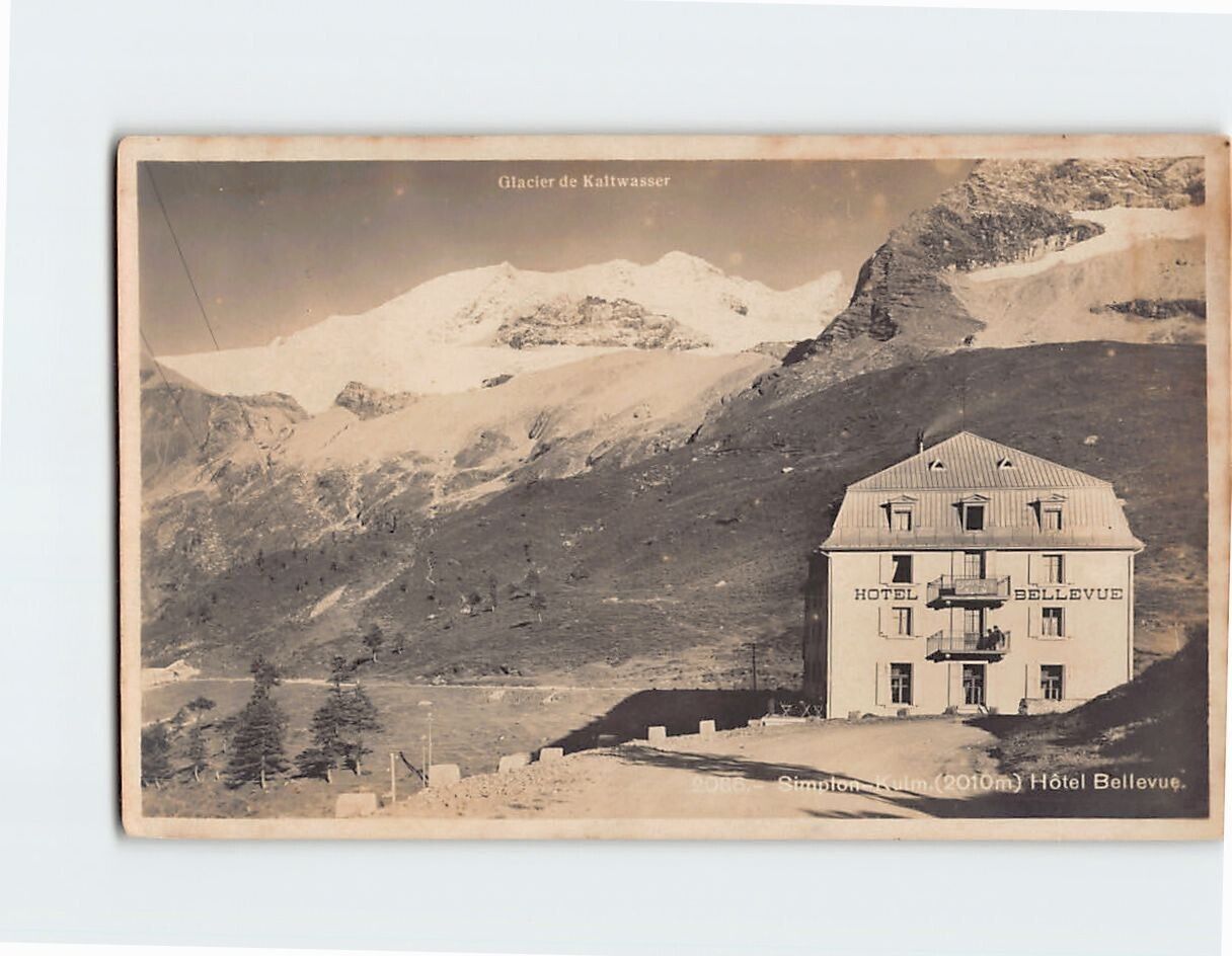 Postcard Hotel Bellevue Kulm Simplon Switzerland | Europe - Switzerland ...