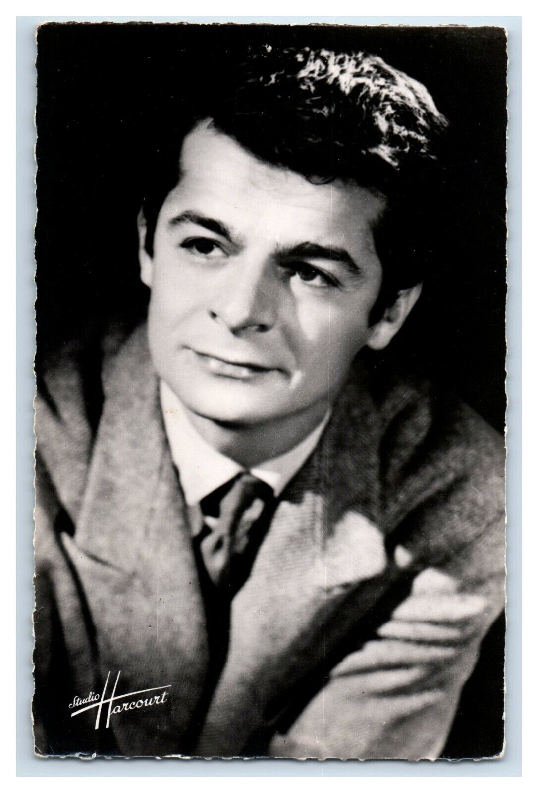 Vintage Real Photo RPPC Actor Serge Reggiani Original Postcard P37 ...