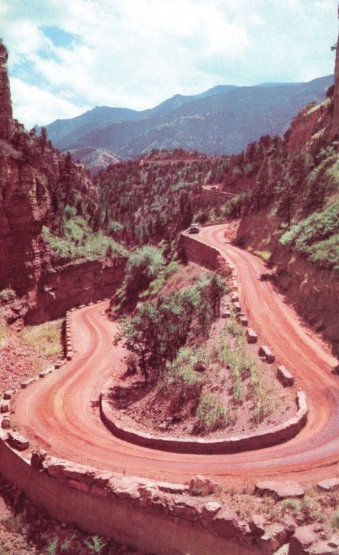 Vintage Postcard Temple Drive Cave of the Winds Roadway Manitou Springs ...