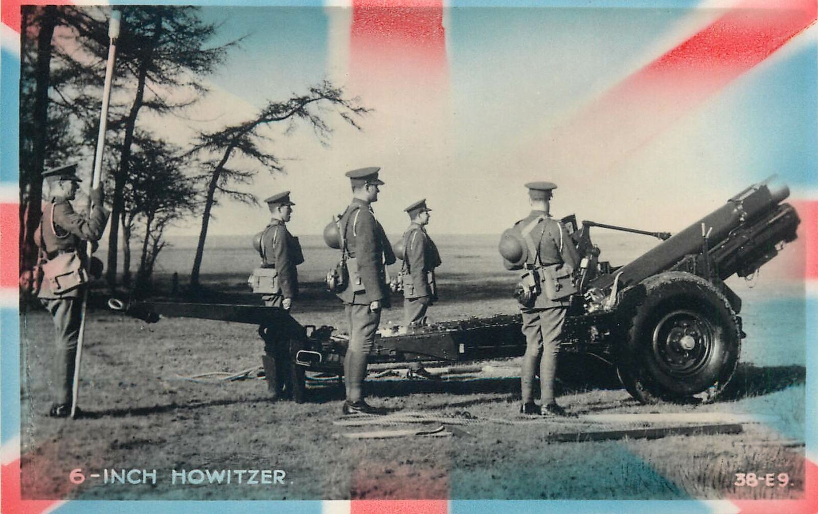 British artillery real photo postcard 6 inch Howitzer cannon brigade ...