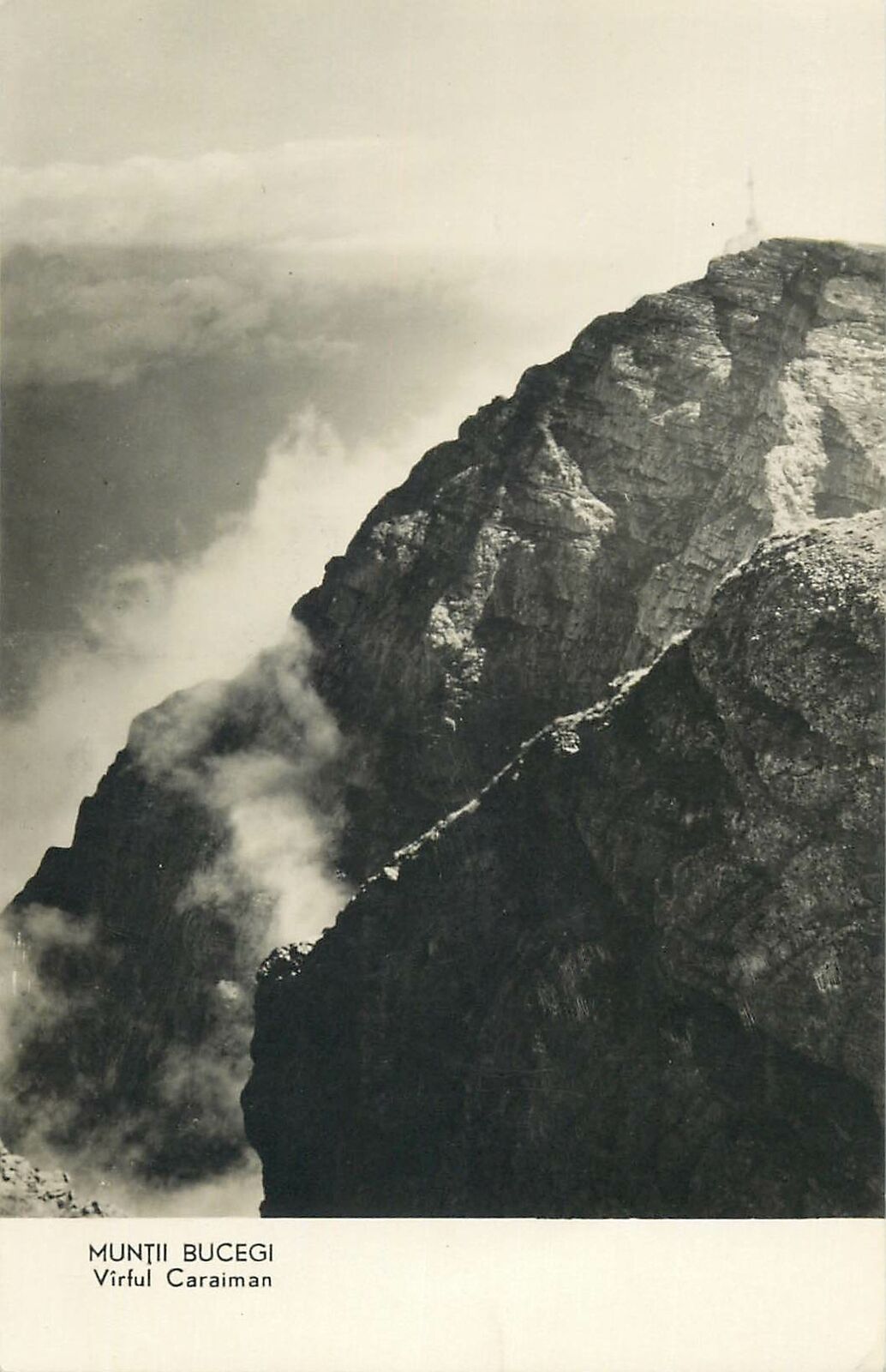 carte postala Romania Muntii Bucegi Varful Caraiman aspect montan ...