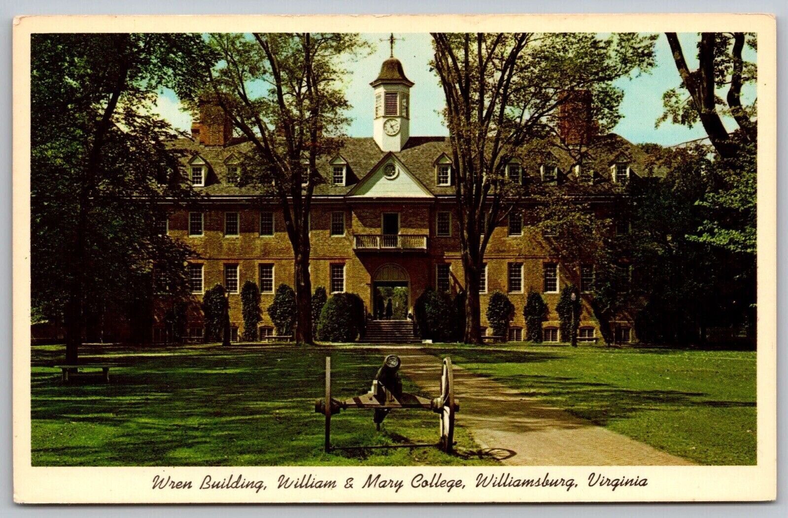 Wren Building William Mary College Williamsburg Virginia Historical UNP ...