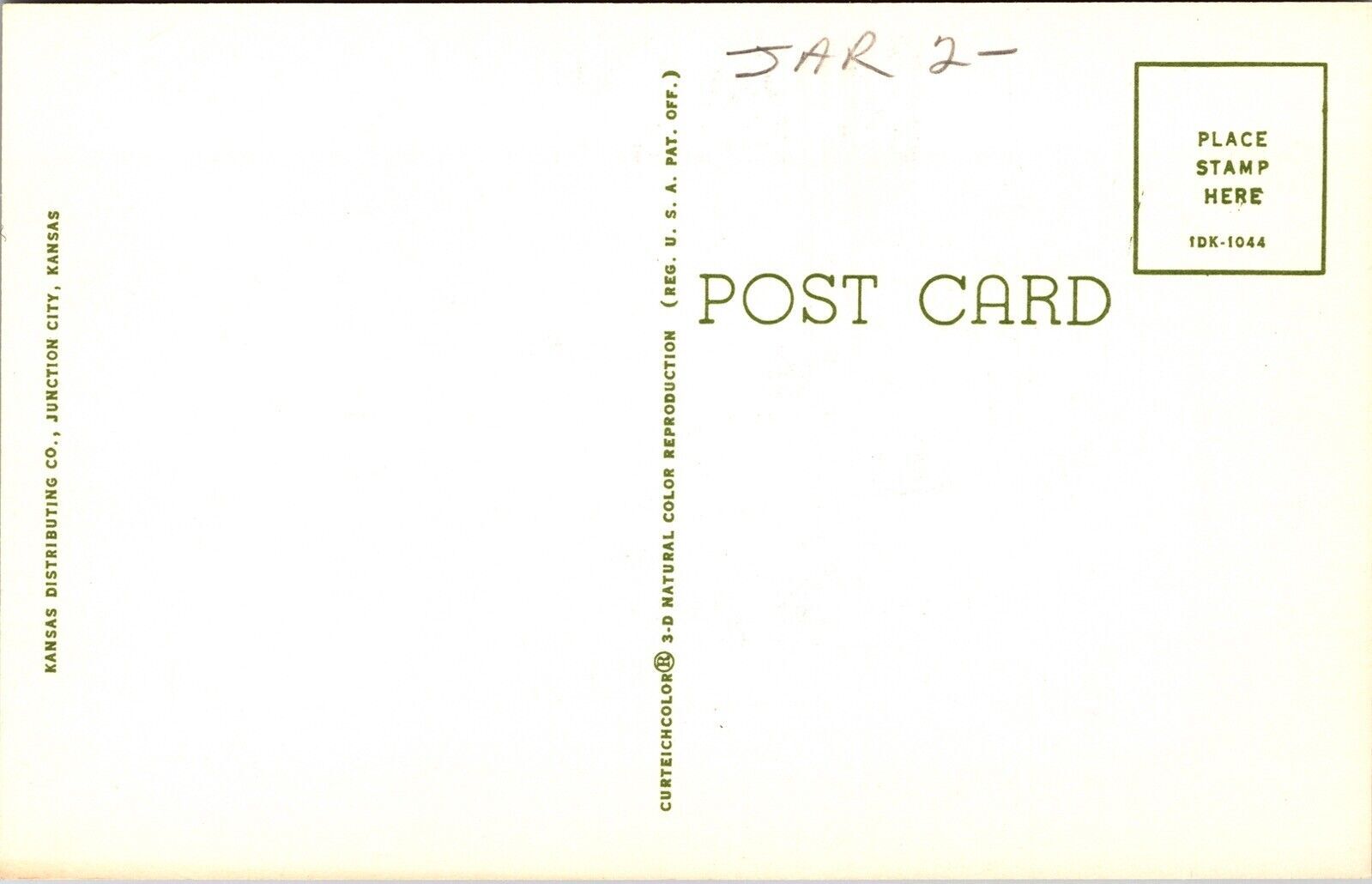 Greetings From Kansas State Map Postcard VTG UNP Curteich Vintage ...