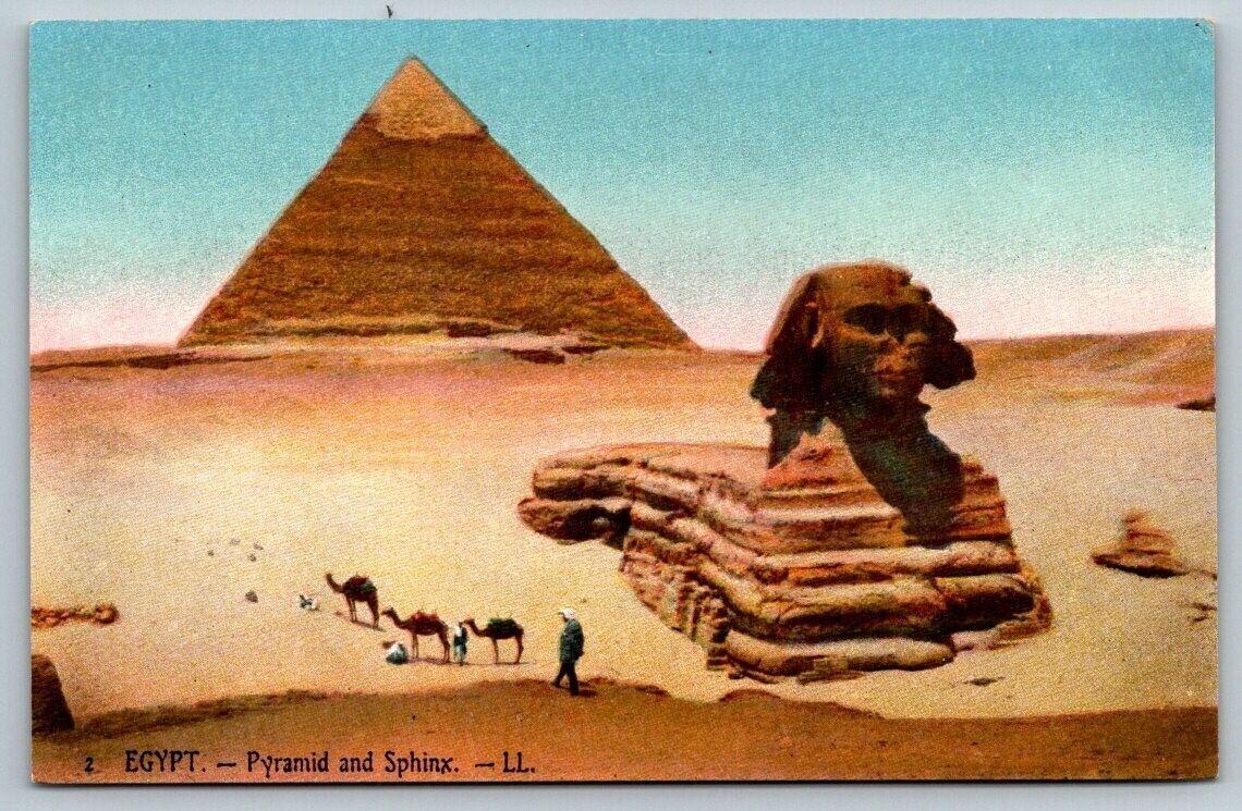 Egypt Cairo Sphinx & Pyramids of Giza Postcard | Africa - Egypt ...